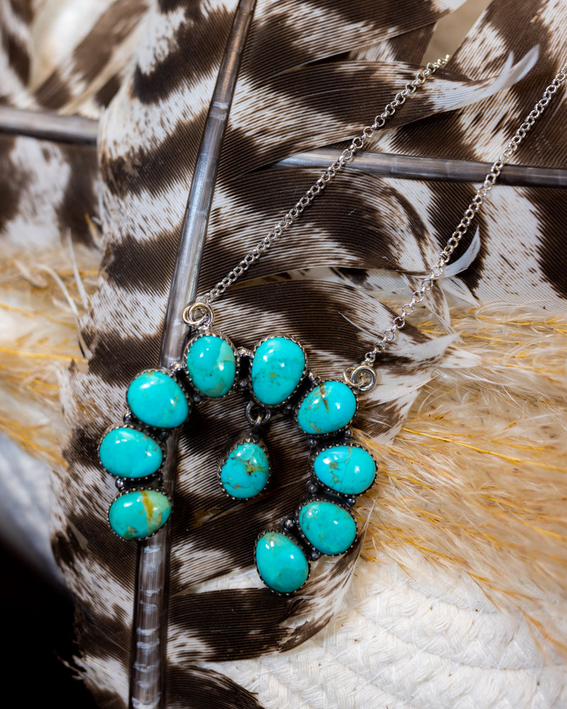 Authentic Turquoise Naja Necklace – Smokin' Blues Turquoise